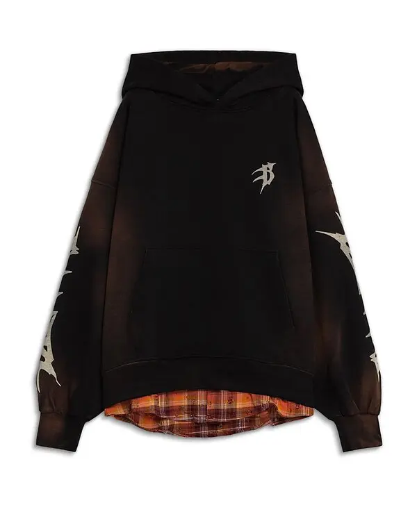 BARROW Tarot Logo Graphic Hoodie - Black