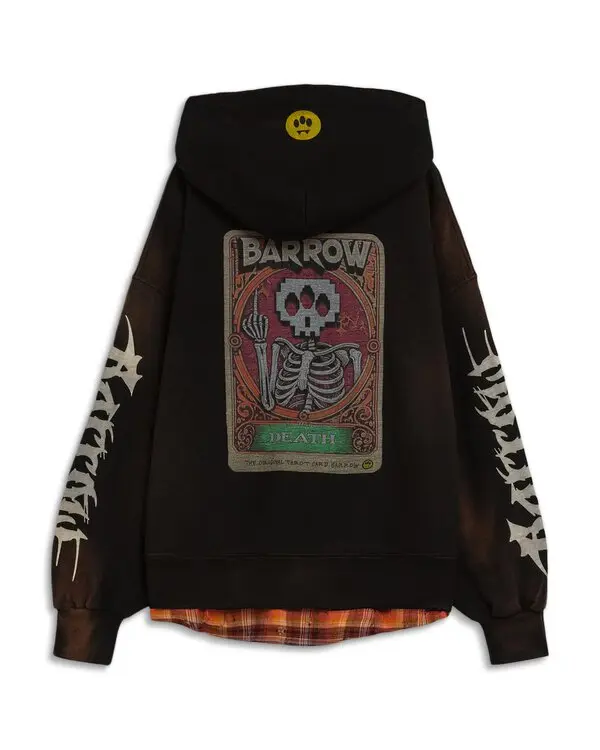 BARROW Tarot Logo Graphic Hoodie - Black