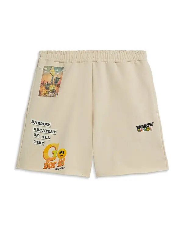 BARROW Patch Logo Sweat Shorts 5.7 - Cream