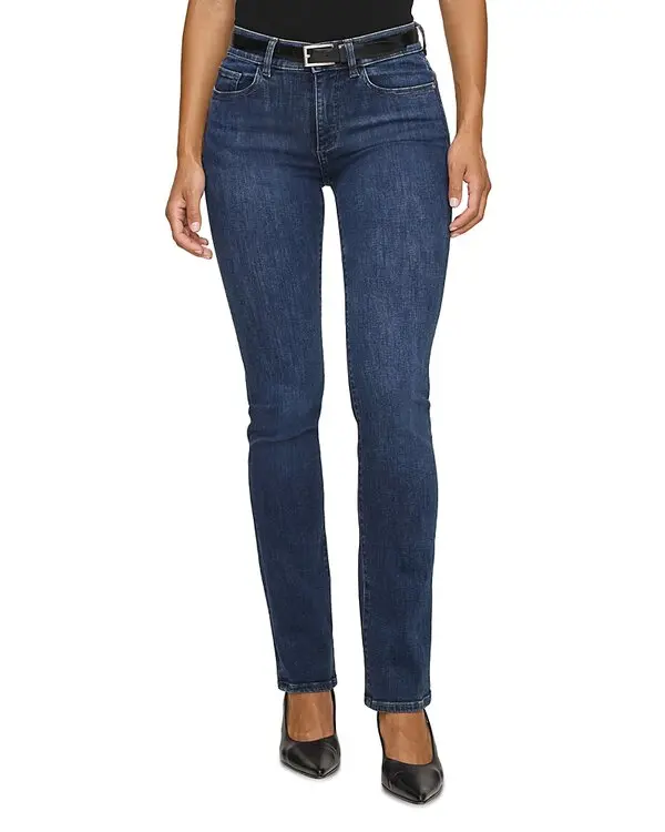 DL1961 Mara Mid-rise Instasculpt Straight Jeans - Eastside
