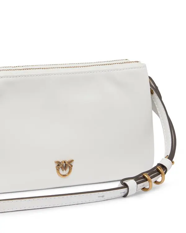 Pinko Double Mini Leather Crossbody - Zq