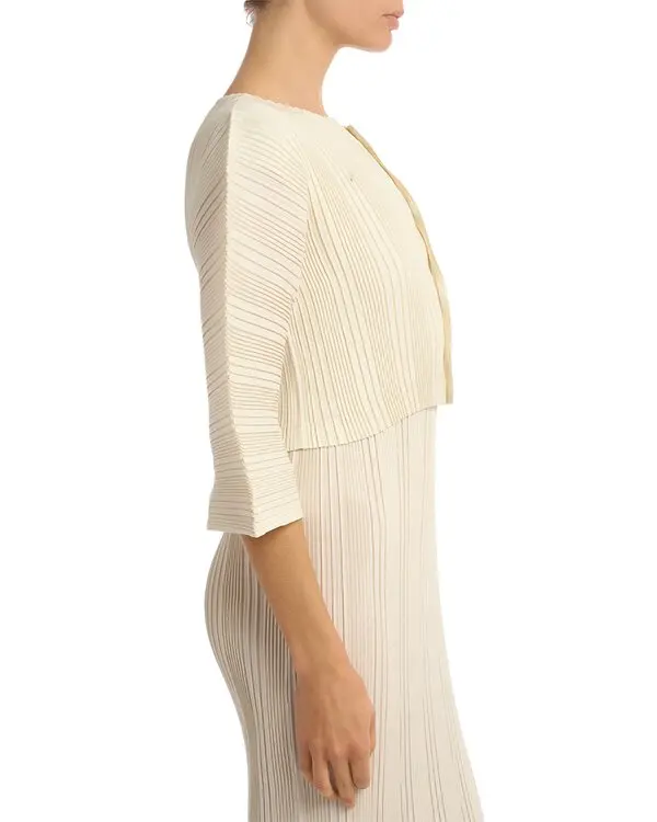 Issey Miyake Rib Pleats Cardigan