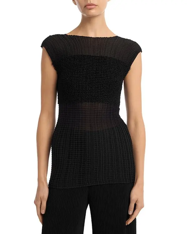 Issey Miyake Sheer Pleated Tank