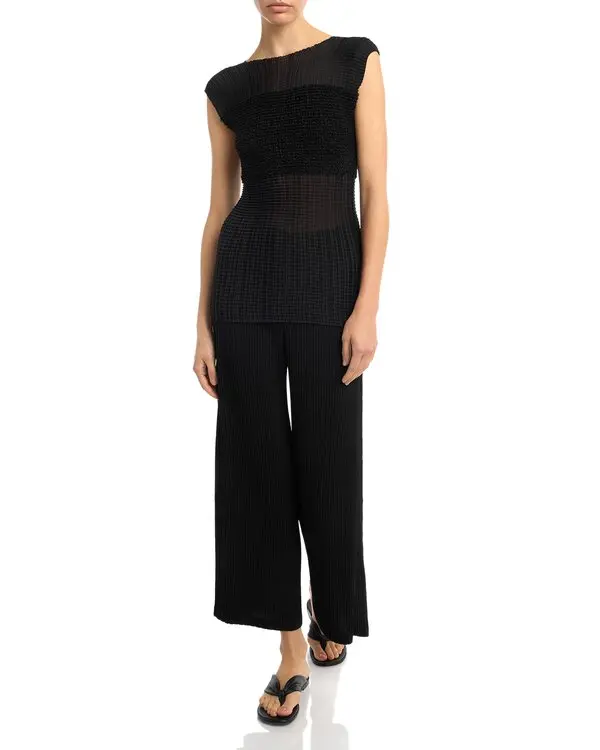 Issey Miyake Sheer Pleated Tank