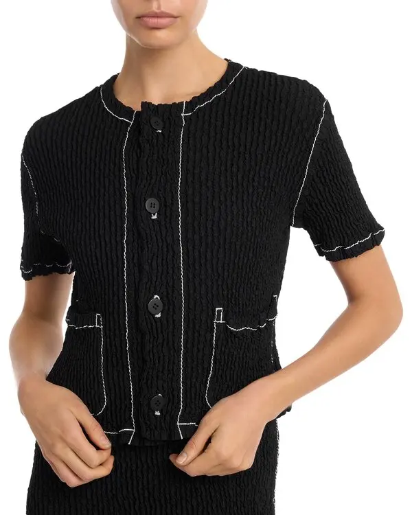 Issey Miyake Wavelet Ensemble Top