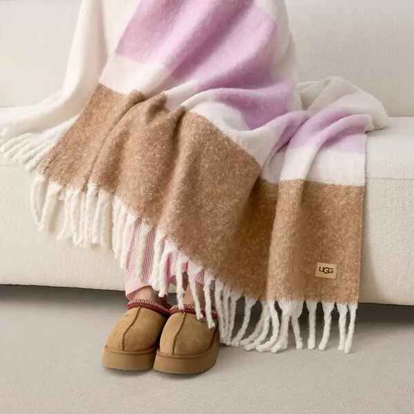 UGG Simona Faux Mohair Throw Blanket