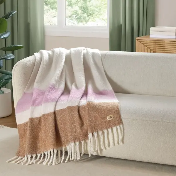 UGG Simona Faux Mohair Throw Blanket