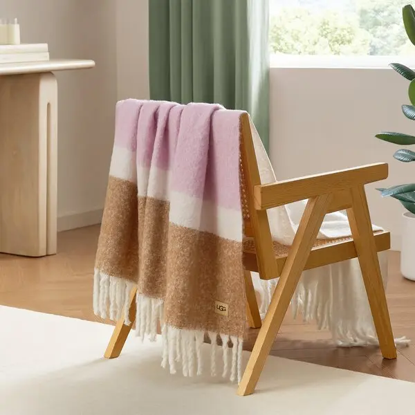 UGG Simona Faux Mohair Throw Blanket
