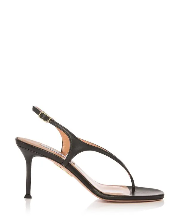 AQUAZZURA Bikini Thong Sandals - Espresso