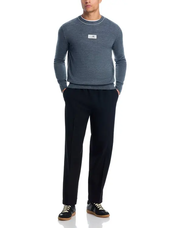 MAISON MARGIELA Straight Fit Drawstring Pants - Anthracite