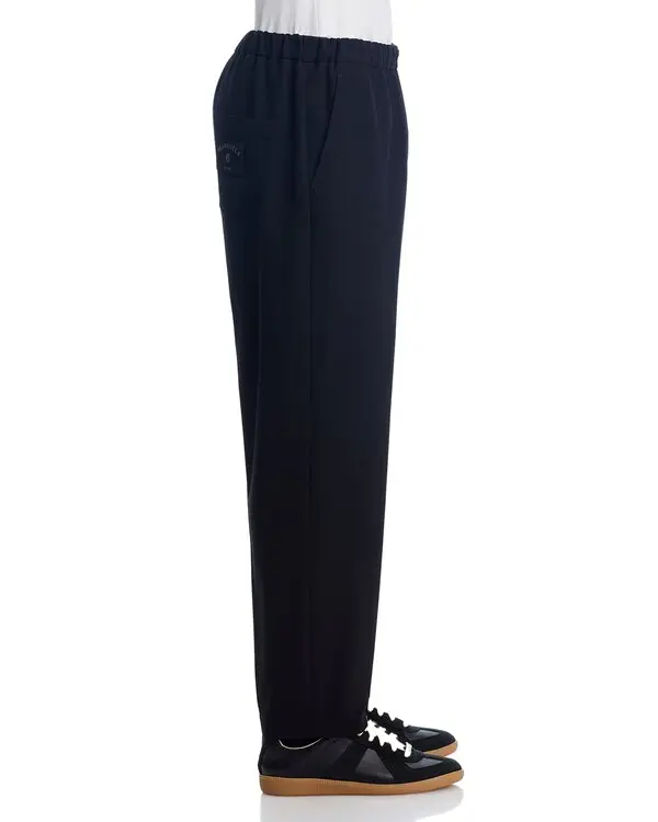 MAISON MARGIELA Straight Fit Drawstring Pants - Anthracite