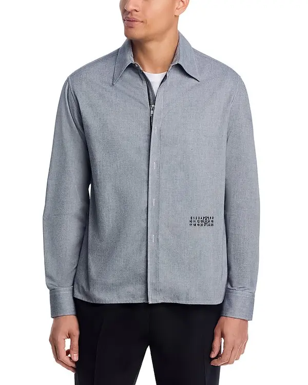 MAISON MARGIELA Long Sleeve Number Graphic Shirt