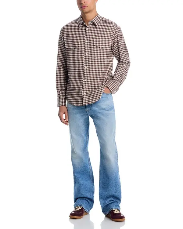 MAISON MARGIELA Long Sleeve Check Pocket Shirt