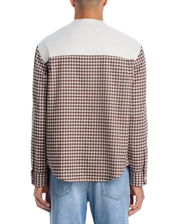MAISON MARGIELA Long Sleeve Check Pocket Shirt