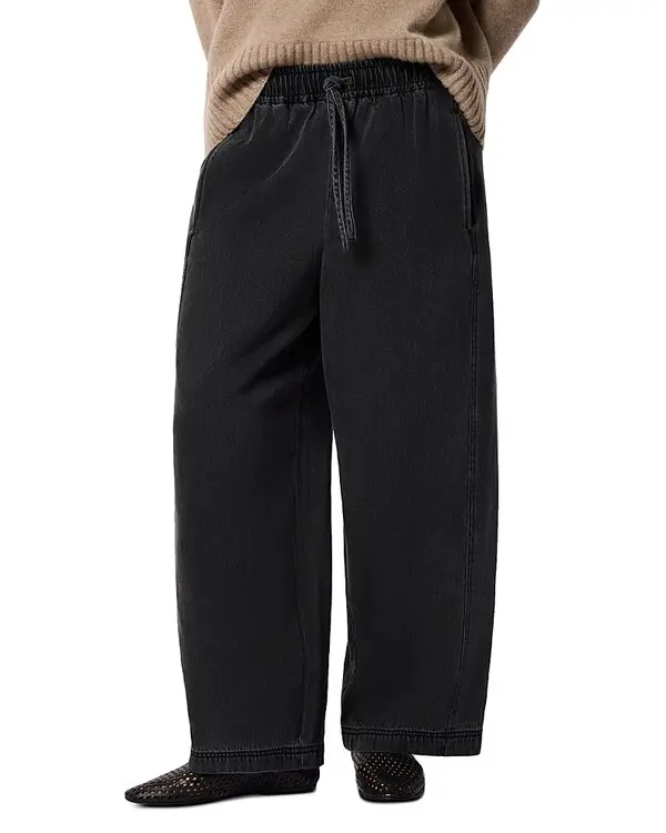 Whistles Casual Denim Barrel Jeans - Washed Black