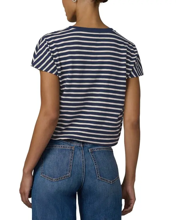 Joe's Jeans The Bubble Tee - Navy/ecru Stripe