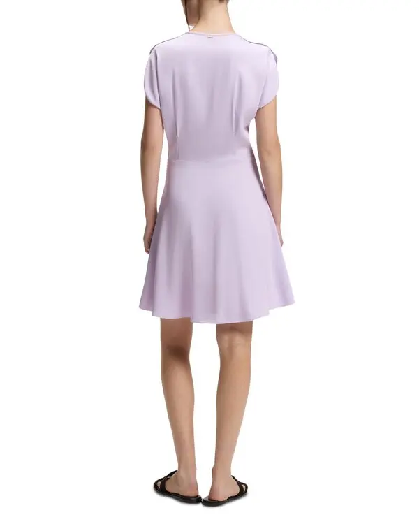 BOSS Devari Crisscross Front Dress - Open Prple