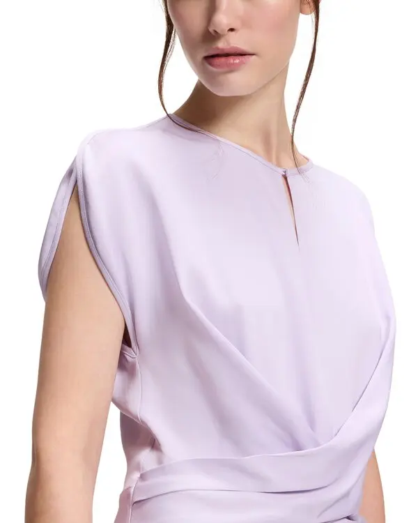 BOSS Devari Crisscross Front Dress - Open Prple
