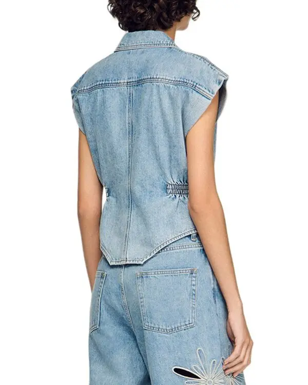 Sandro Denim Top