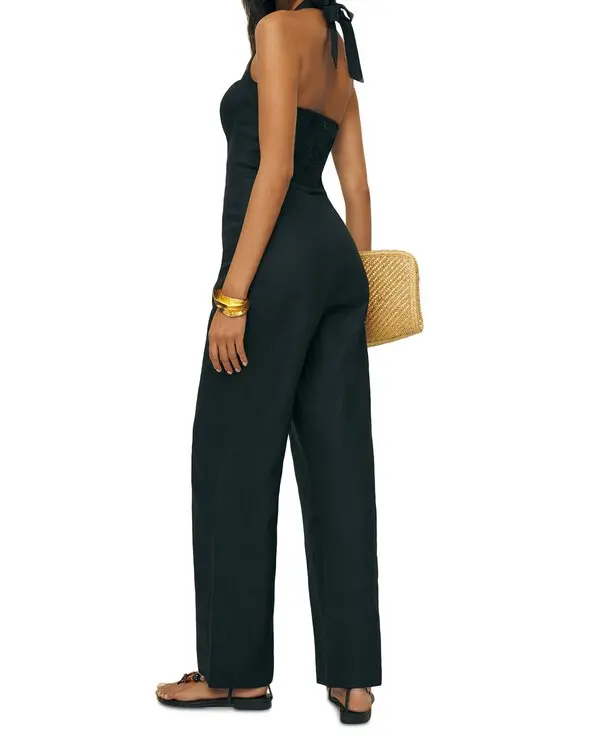 REFORMATION Malika Linen Jumpsuit