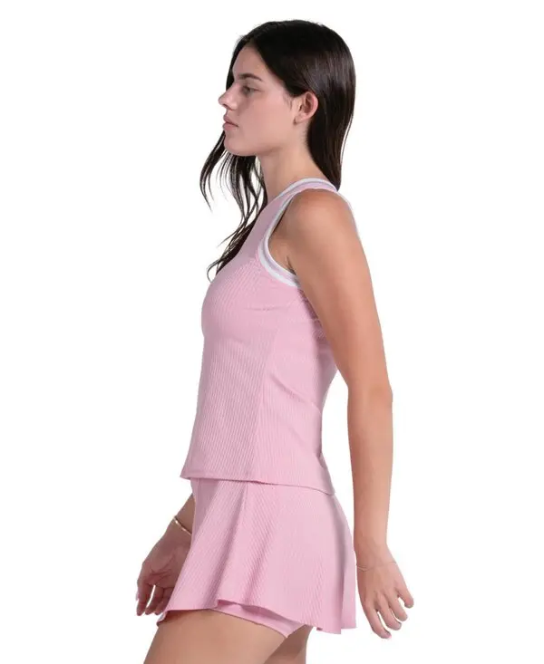 Lucky In Love Ribbed Sleeveless Tank Top