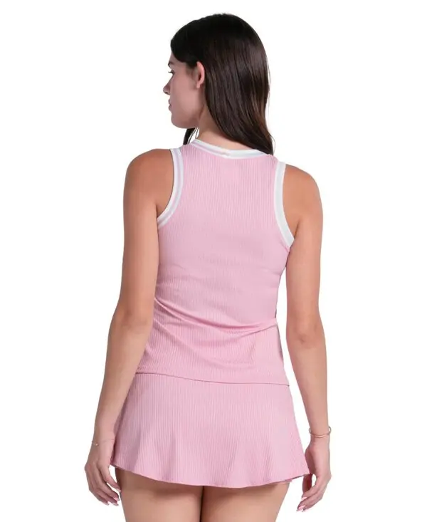 Lucky In Love Ribbed Sleeveless Tank Top