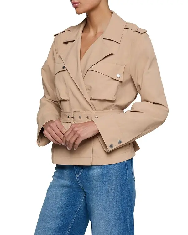 L'Agence Calida Short Windbreaker Trench Jacket