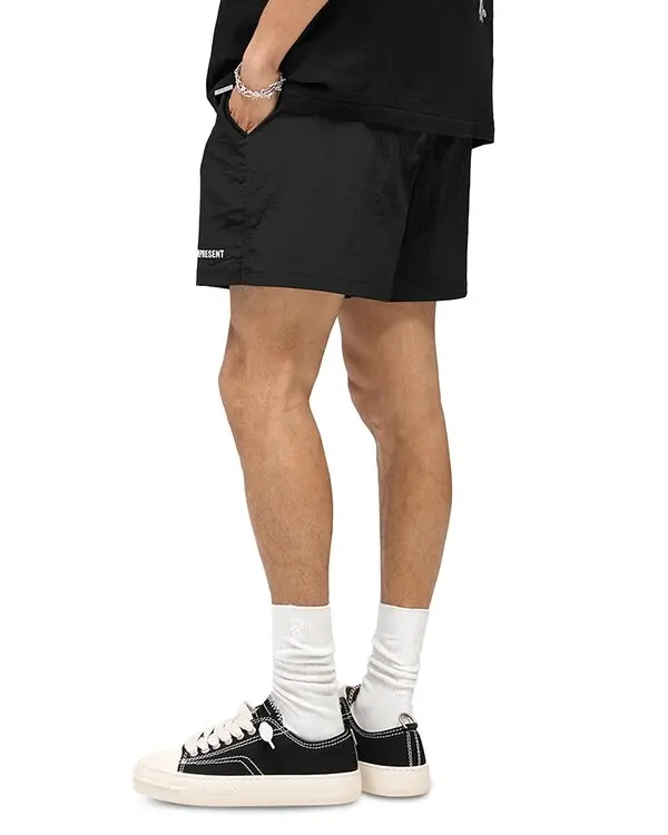 REPRESENT Washed Mesh Relaxed Fit Shorts - Black