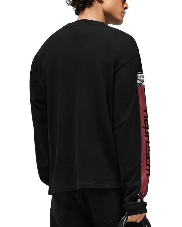 REPRESENT Mesh Pegasus Long Sleeve T Shirt - Jet Black