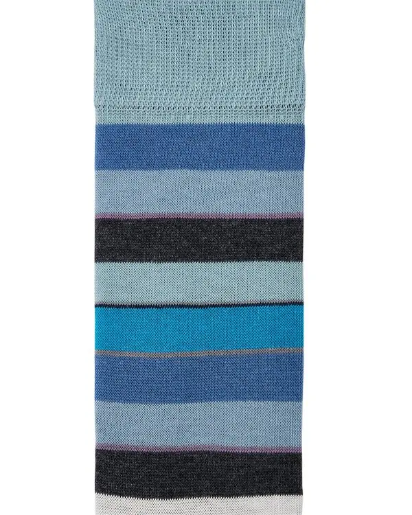 Paul Smith Stripe Crew Socks - Turquoise