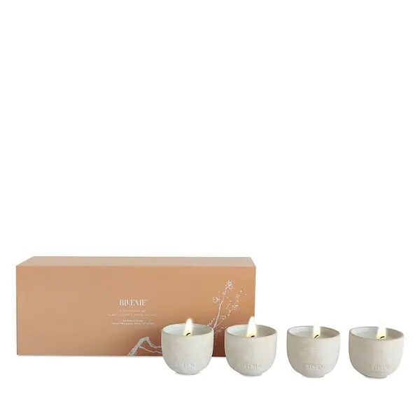 BLUEME Mother's Day 4 Piece Votive Set - White