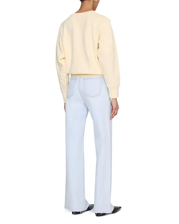 ANINE BING Harry Shrunken Sweatshirt - Yellow