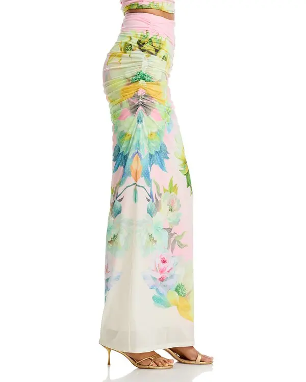 AFRM Bevin Printed Skirt - Growing Rose