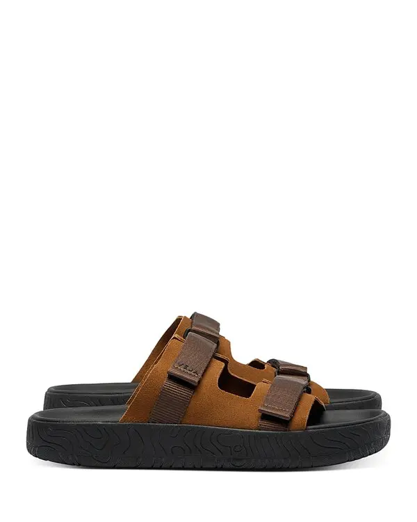 VEJA Arpoador Slide Sandals - Cognac Black