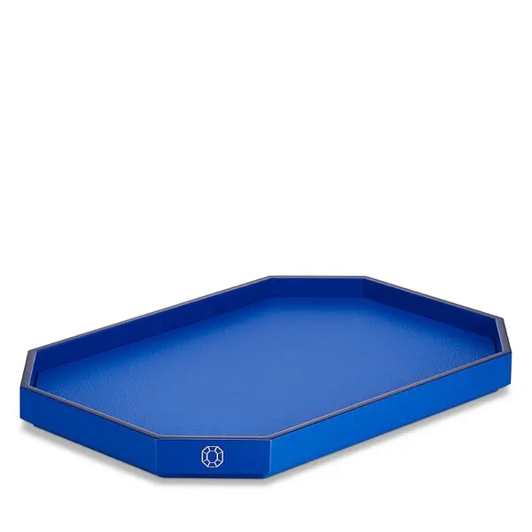 THE MARTHA, BY BACCARAT Octogone Tray, Small - Blue