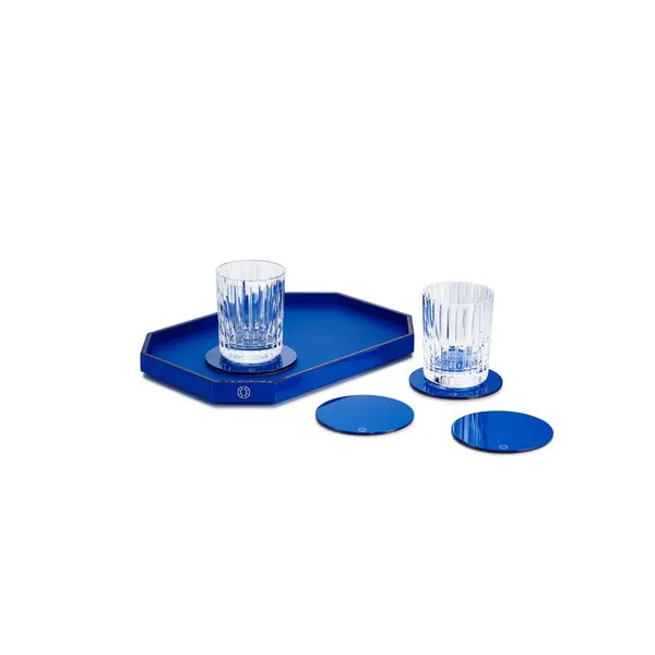THE MARTHA, BY BACCARAT Octogone Tray, Small - Blue