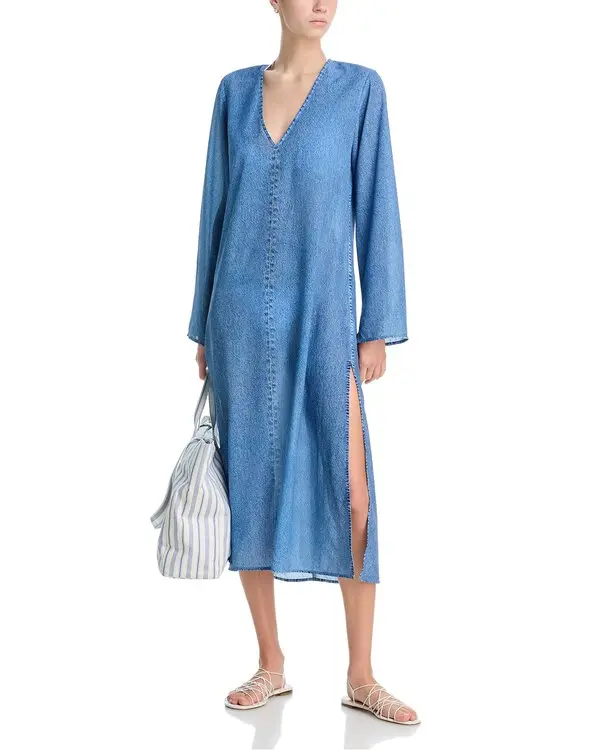 Rag & Bone Miramar Crinkle Swim Cover Up Dress