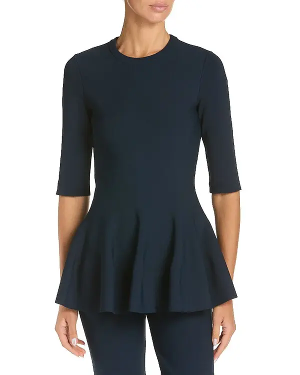 Stella McCartney Peplum Hem Top - Navy