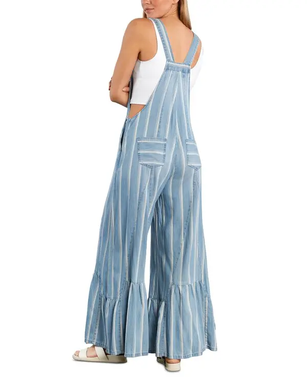 BILLY T Butterfly Overalls - Light Blue