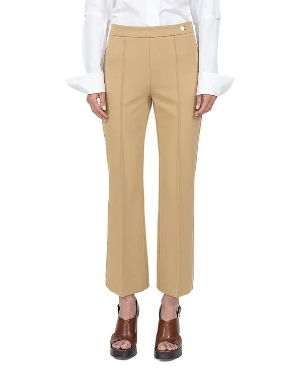 CALLAS MILANO Lola Cropped Kick Flare Pant - Pale Camel