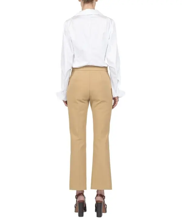 CALLAS MILANO Lola Cropped Kick Flare Pants - Pale Camel