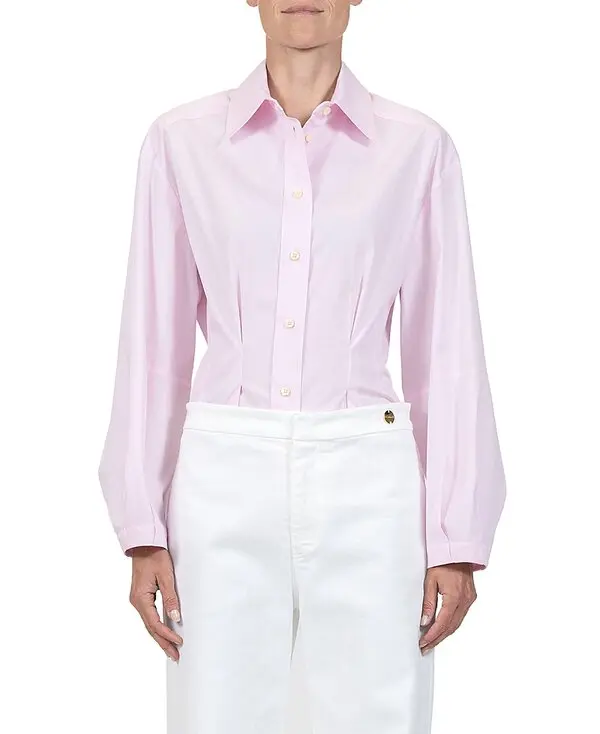 CALLAS MILANO Lucia Lantern Sleeve Shirt - Pink