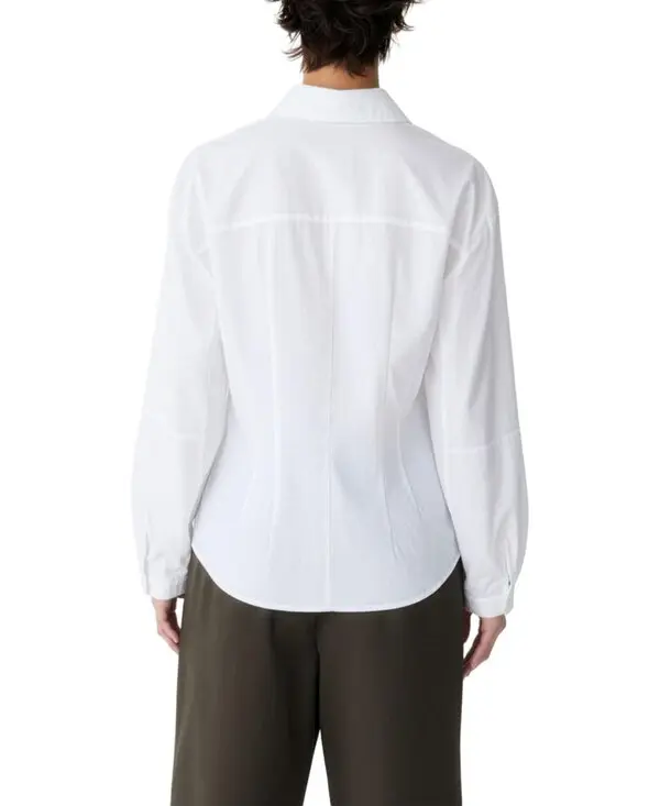 CALLAS MILANO Lucia Lantern Sleeve Shirt - White