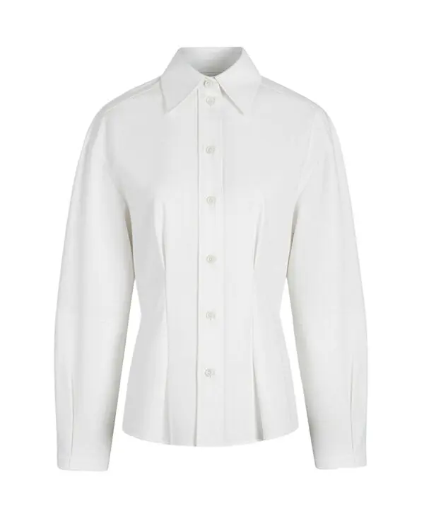 CALLAS MILANO Lucia Lantern Sleeve Shirt - White