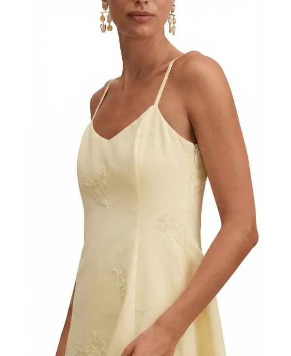 EVER NEW Tiffany Embroidery Sequin Midi Dress