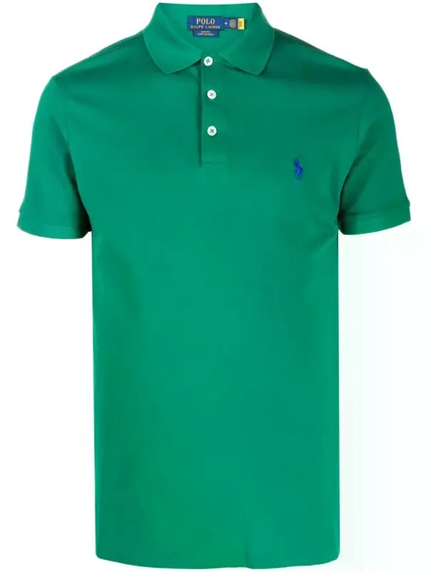 Polo Ralph Lauren Stretch-cotton Polo Shirt With Signature Pony Motif - Green