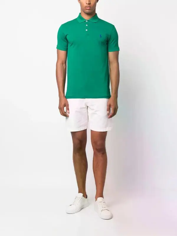 Polo Ralph Lauren Stretch-cotton Polo Shirt With Signature Pony Motif - Green