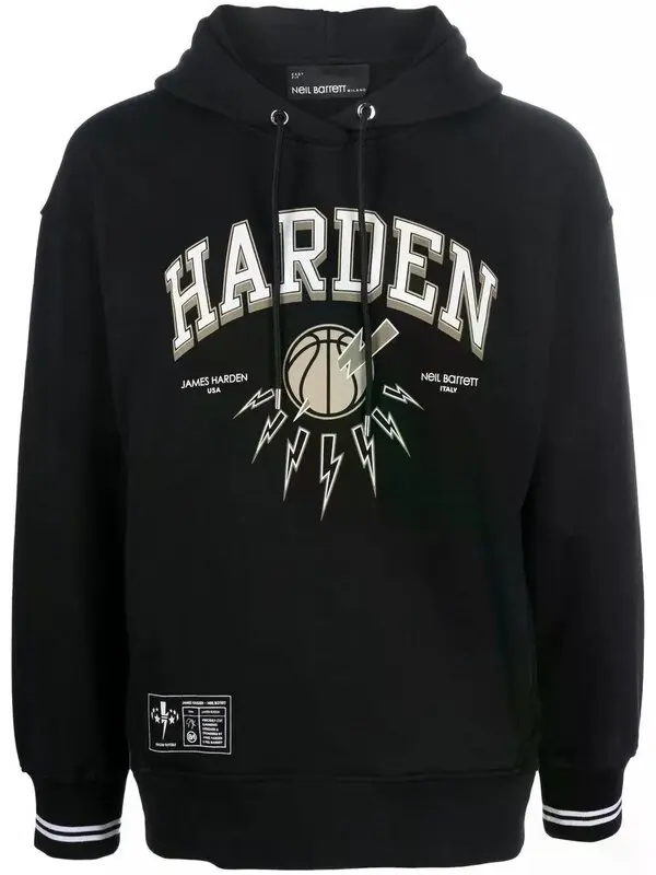 Neil Barrett X James Harden Logo-print Hoodie