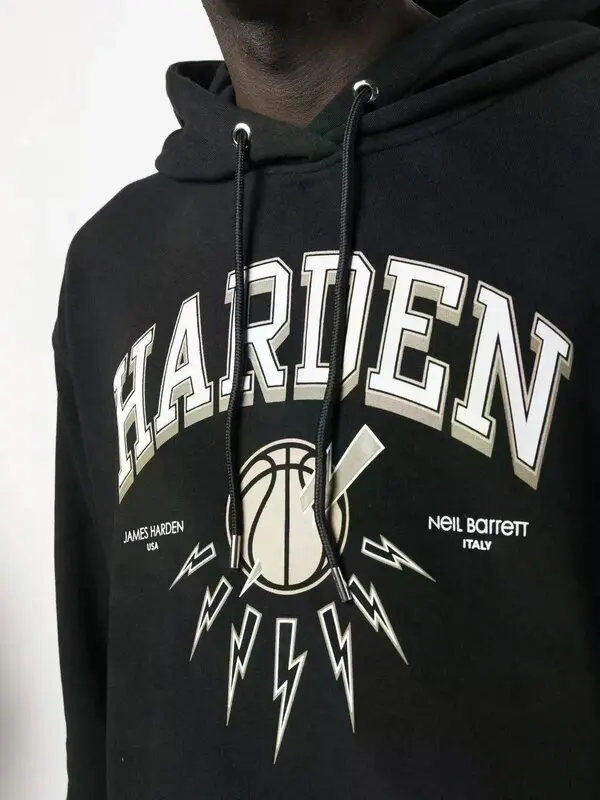 Neil Barrett X James Harden Logo-print Hoodie