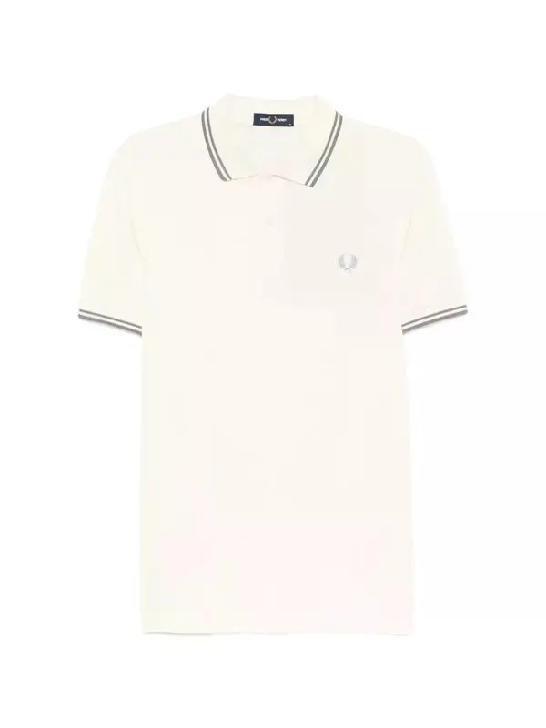 Fred Perry Twin-tipped Piqué Polo Shirt - Neutrals